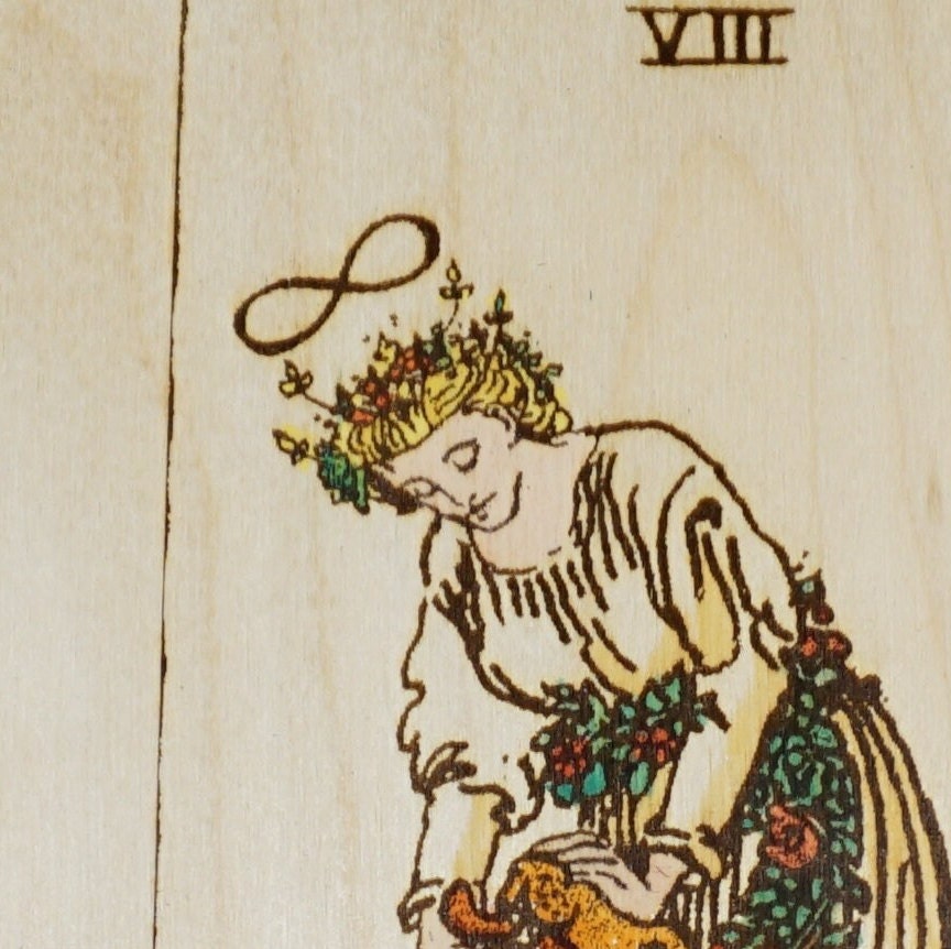 Strenght VIII Tarot the Major Arcana - Etsy