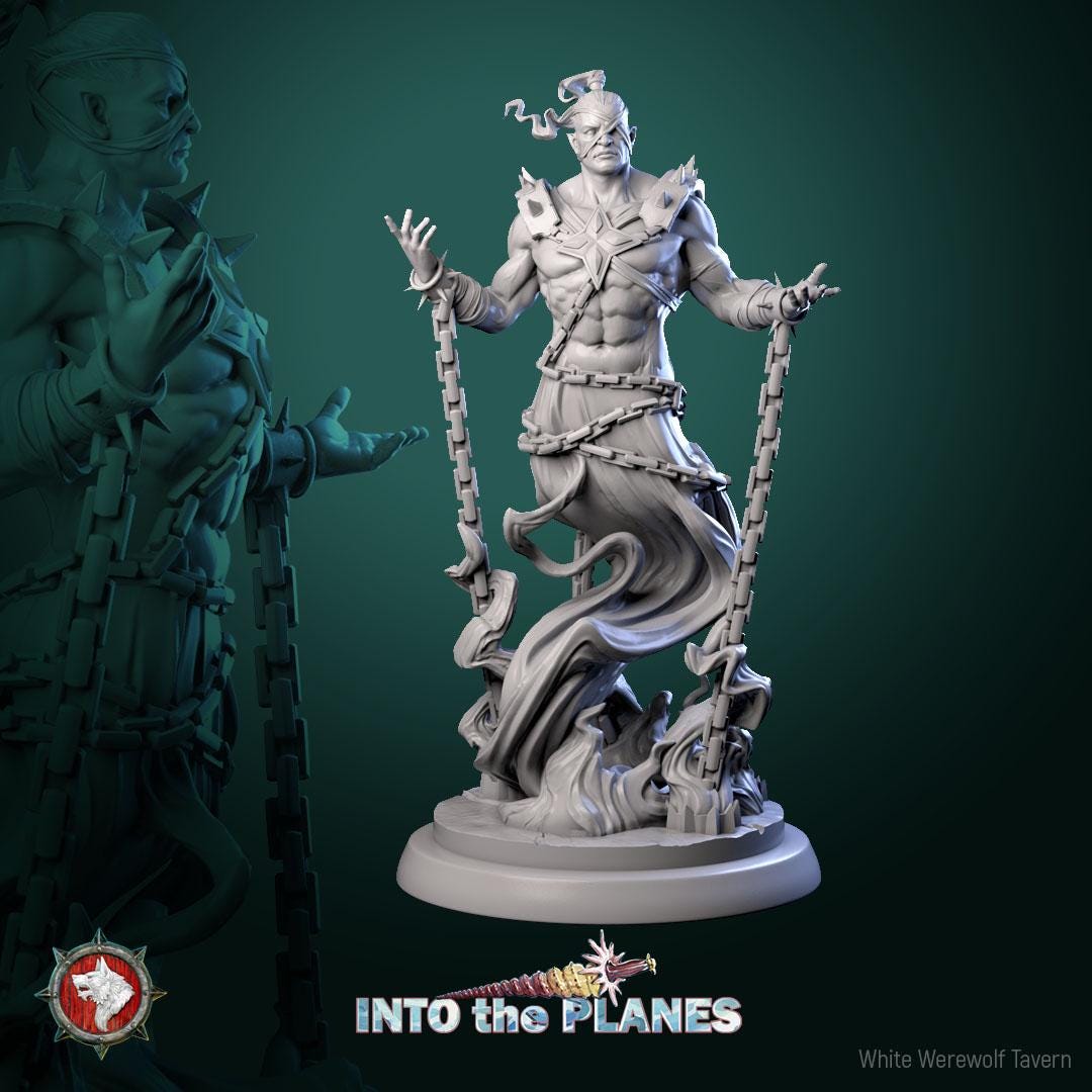 Djinni | 3D Printed Miniature | 25mm Grid | Fantasy Miniature | Custom ...