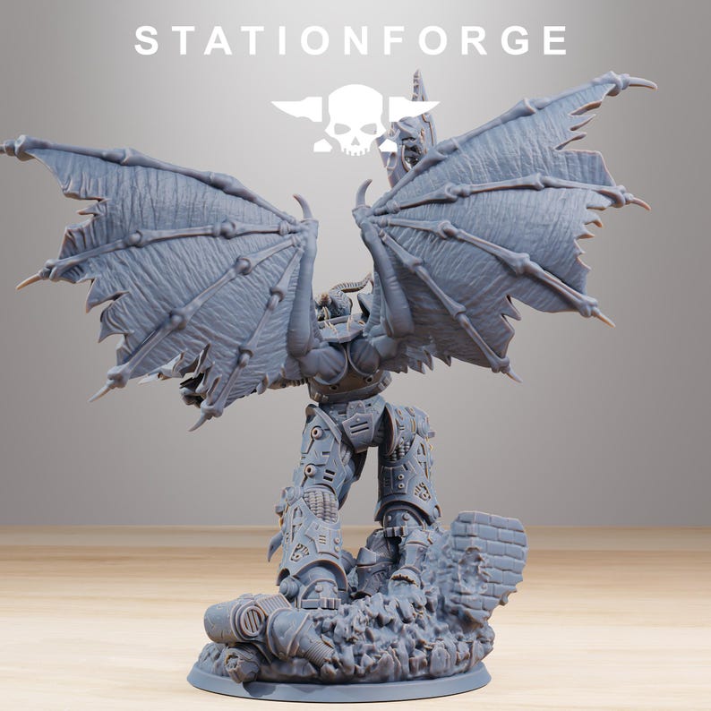 Corrupted Archon | 3D Printed Miniature | Modular Kit | 32mm Heroic ...