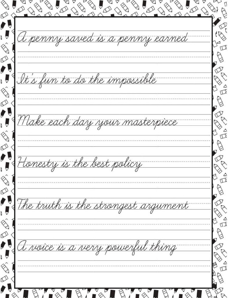 Learn & Explore Cursive Writing - Etsy