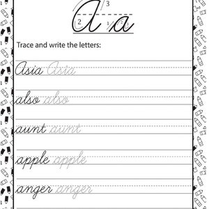 Learn & Explore Cursive Writing - Etsy