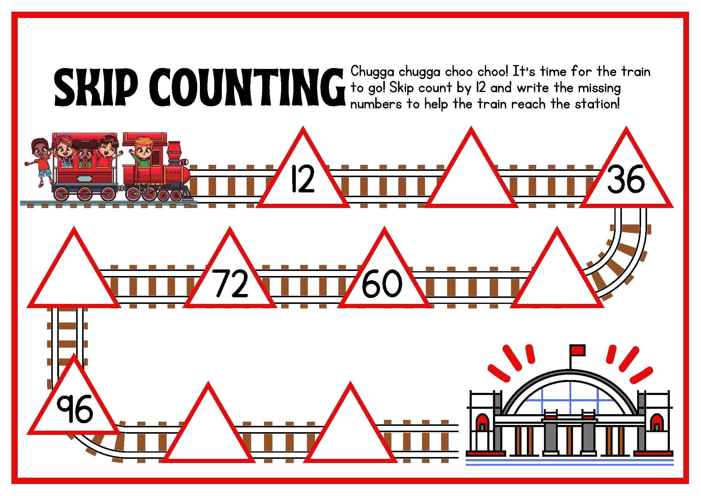 Skip Counting Workbook - Etsy Australia