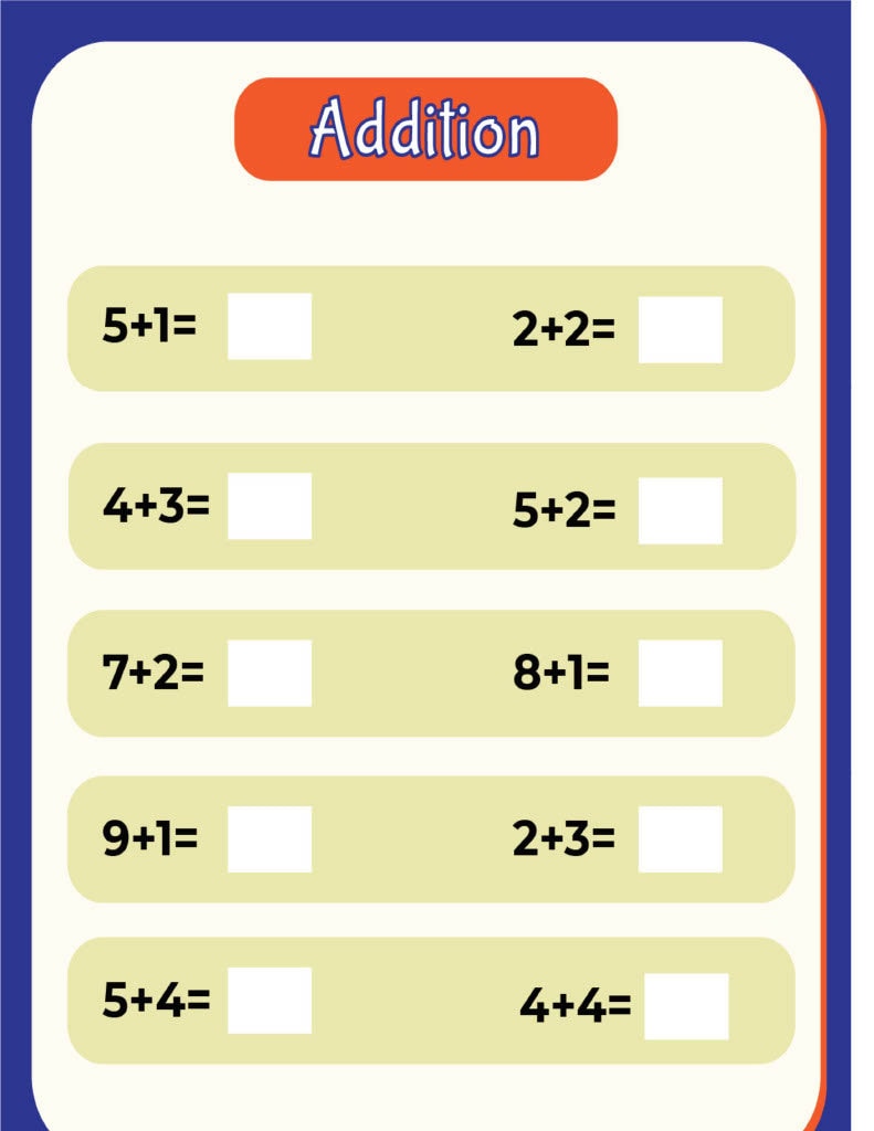 Addition Practice - Etsy