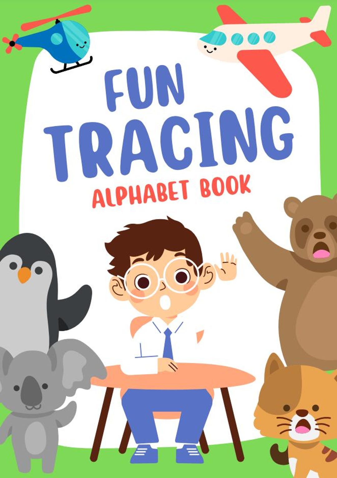 Fun Alphabet Tracing Workbook - Etsy