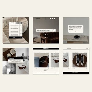 Minimal Modern Instagram Template Aesthetic Luxury Posts Instagram ...