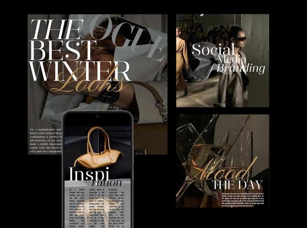 75 Aesthetic Post Modern Templates Luxury Vibes⎟small Business⎟social ...