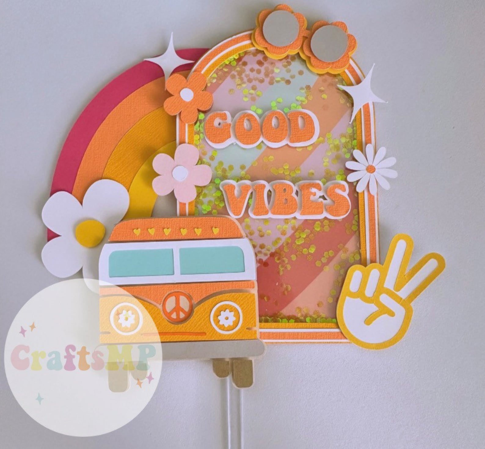 Good Vibes Cake Topper SVG, Studio. - Etsy