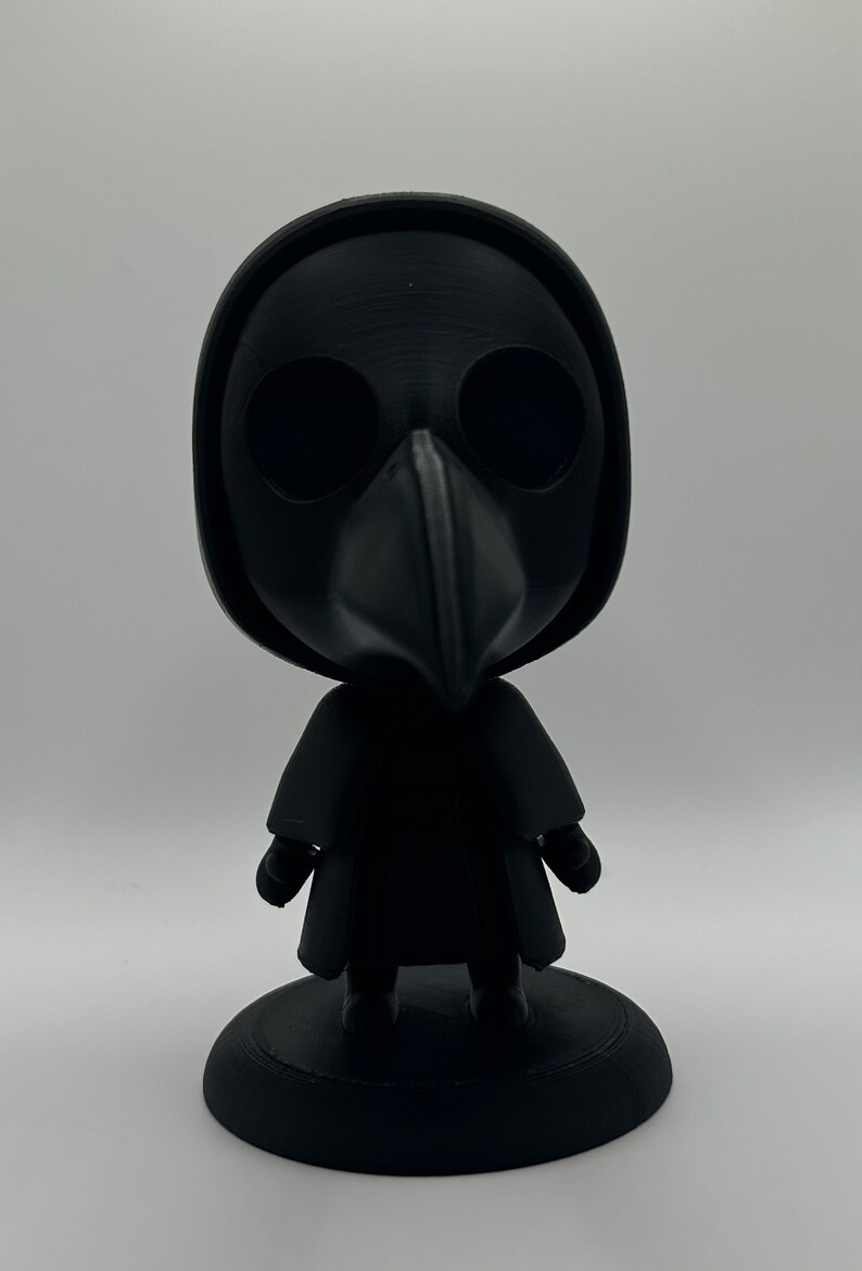 Plague Doctor Chibi Horror Decor Creepy Desk Decoration - Etsy
