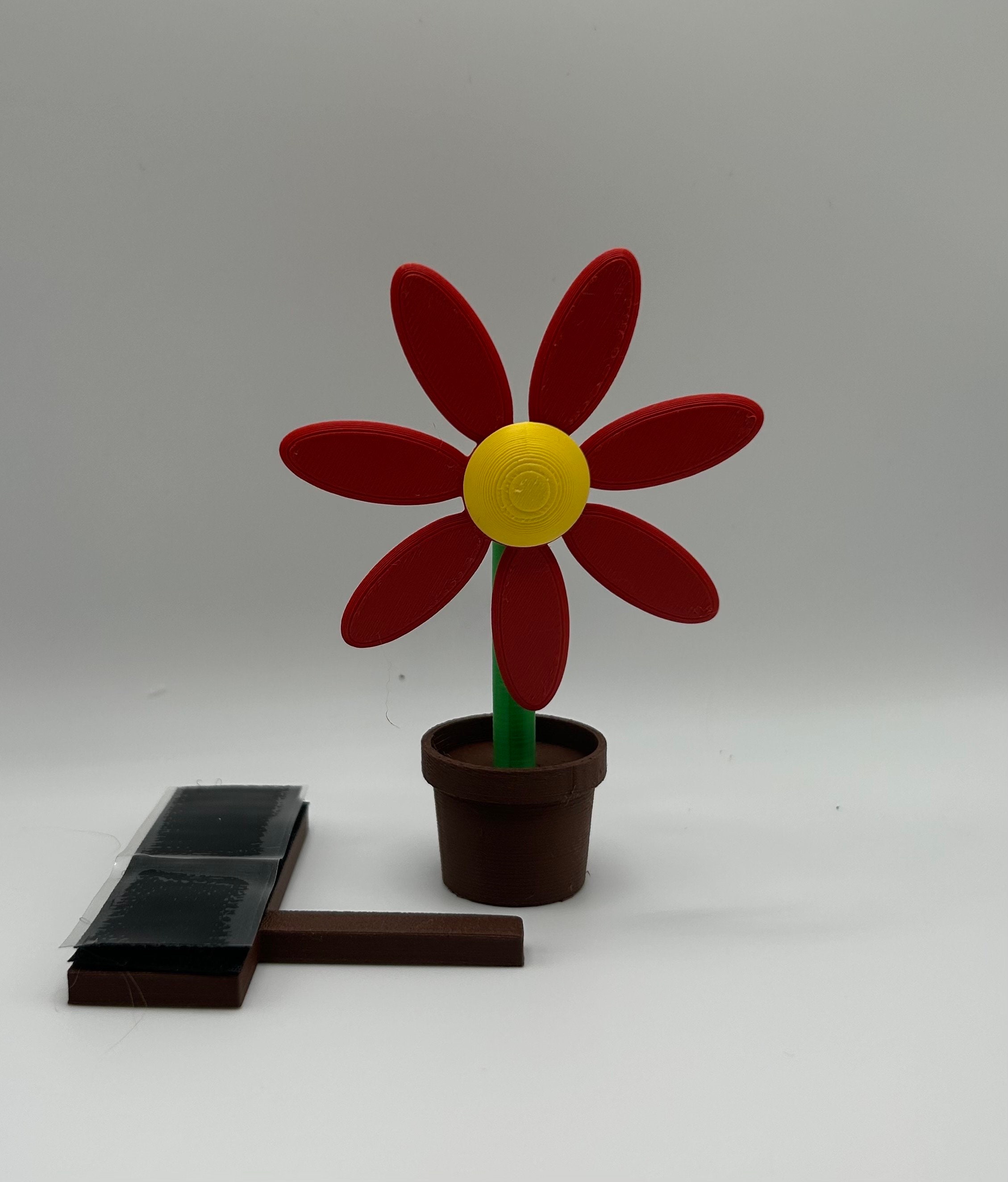 Flower Monitor Fidget Attatchment, Flower Art for Office, Flower Decor ...