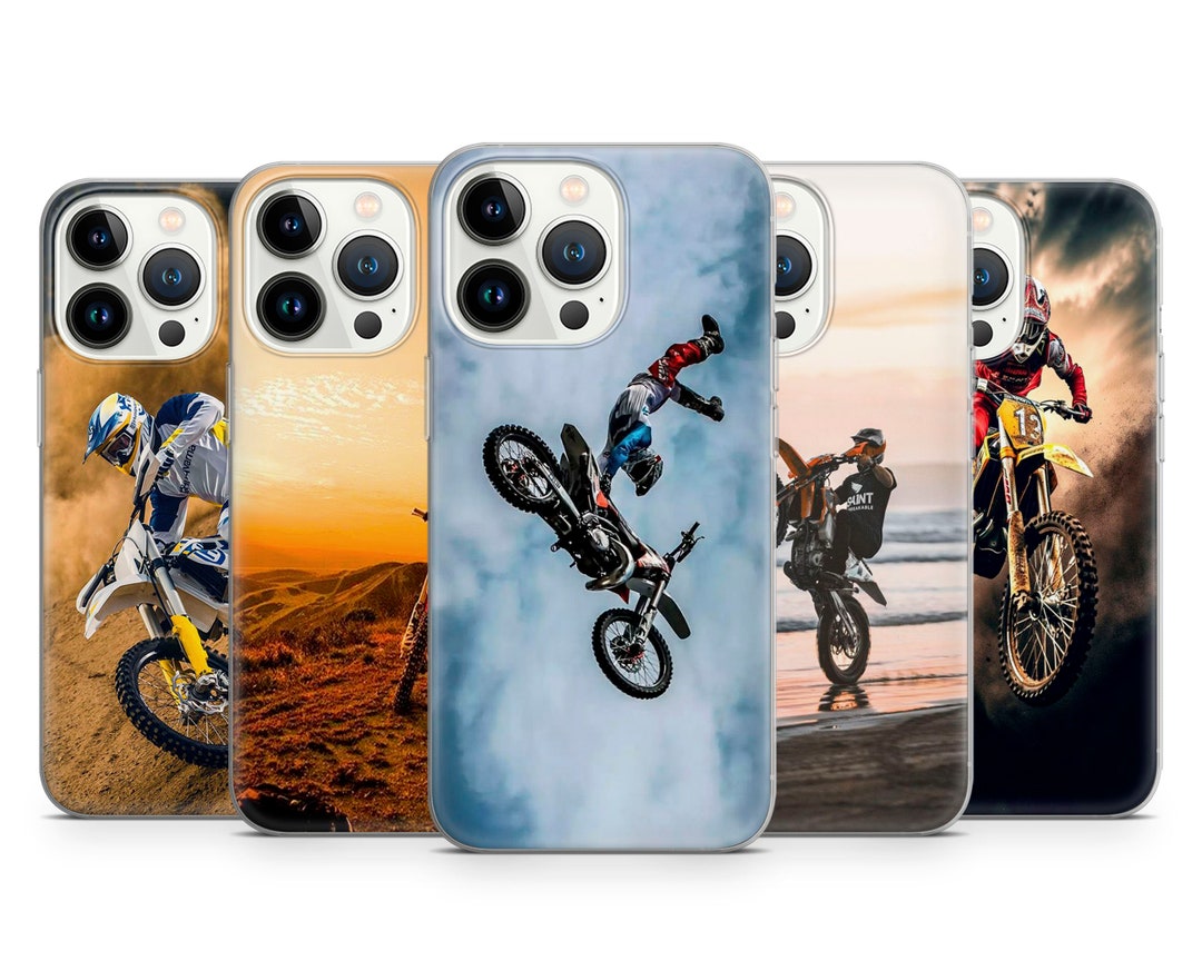 Motocross Motorbike Phone Case iPhone Cover for iPhone 16 15 14 Pro 13 12 11 7/8/SE Samsung S25 ...