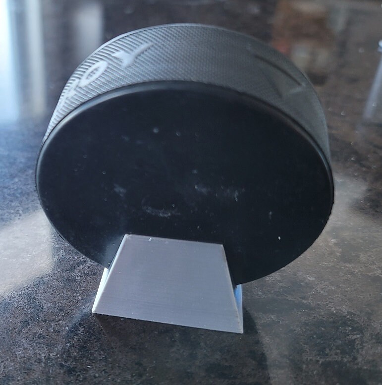 Hockey Puck Display Stand (minimalist Style) - Show off Your Pucks With ...