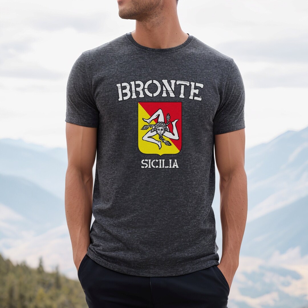 Bronte Shirt, Sicily Italy Trip Clothes, Italian Flag T-shirt, Sicilia ...