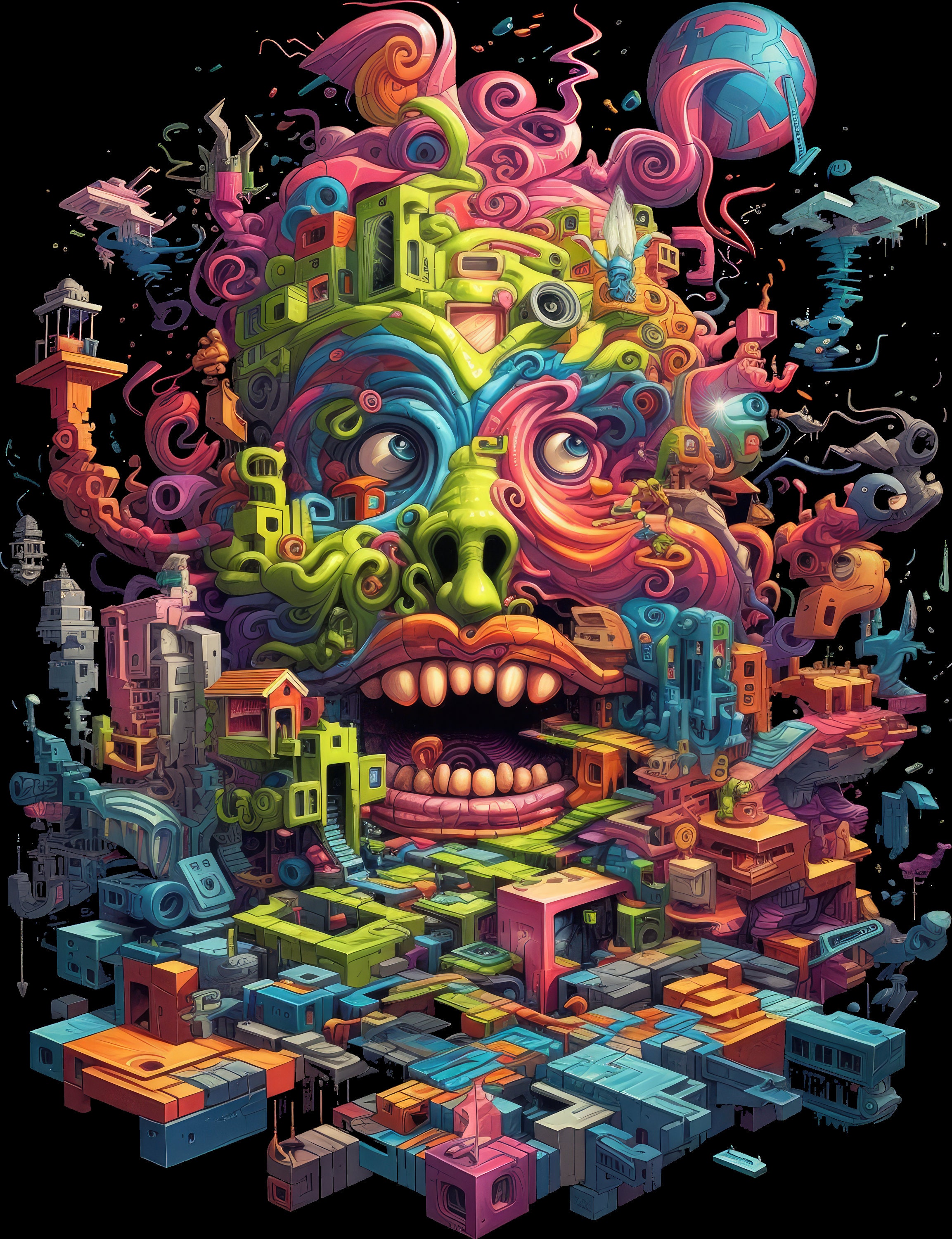 Psychedelic Gamer Shirt, DMT Artwork on Black Shirt - Etsy