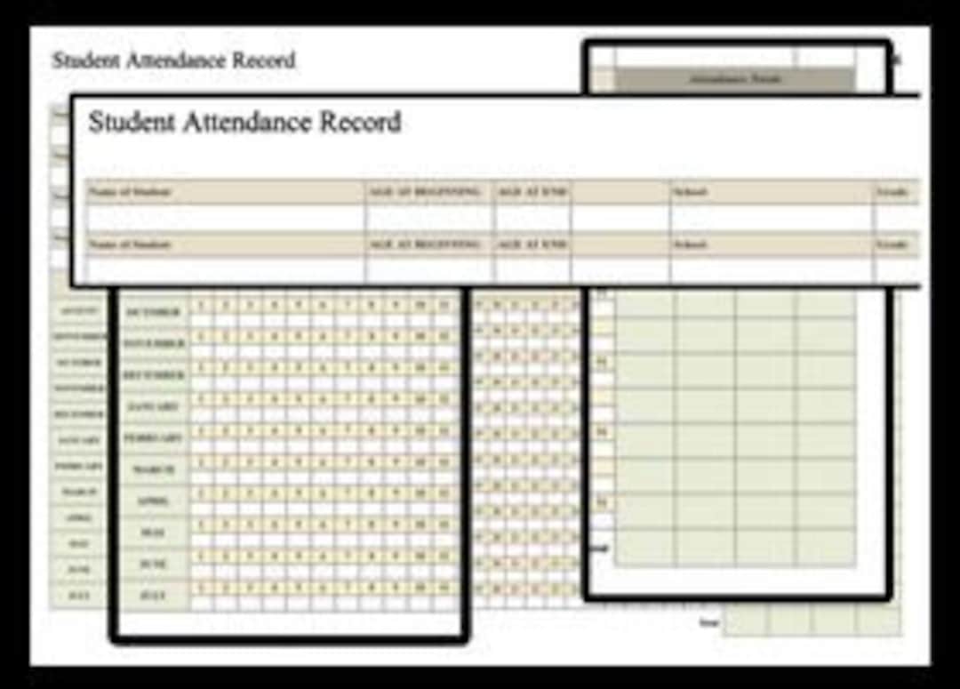 Customizable Attendance Chart - Etsy