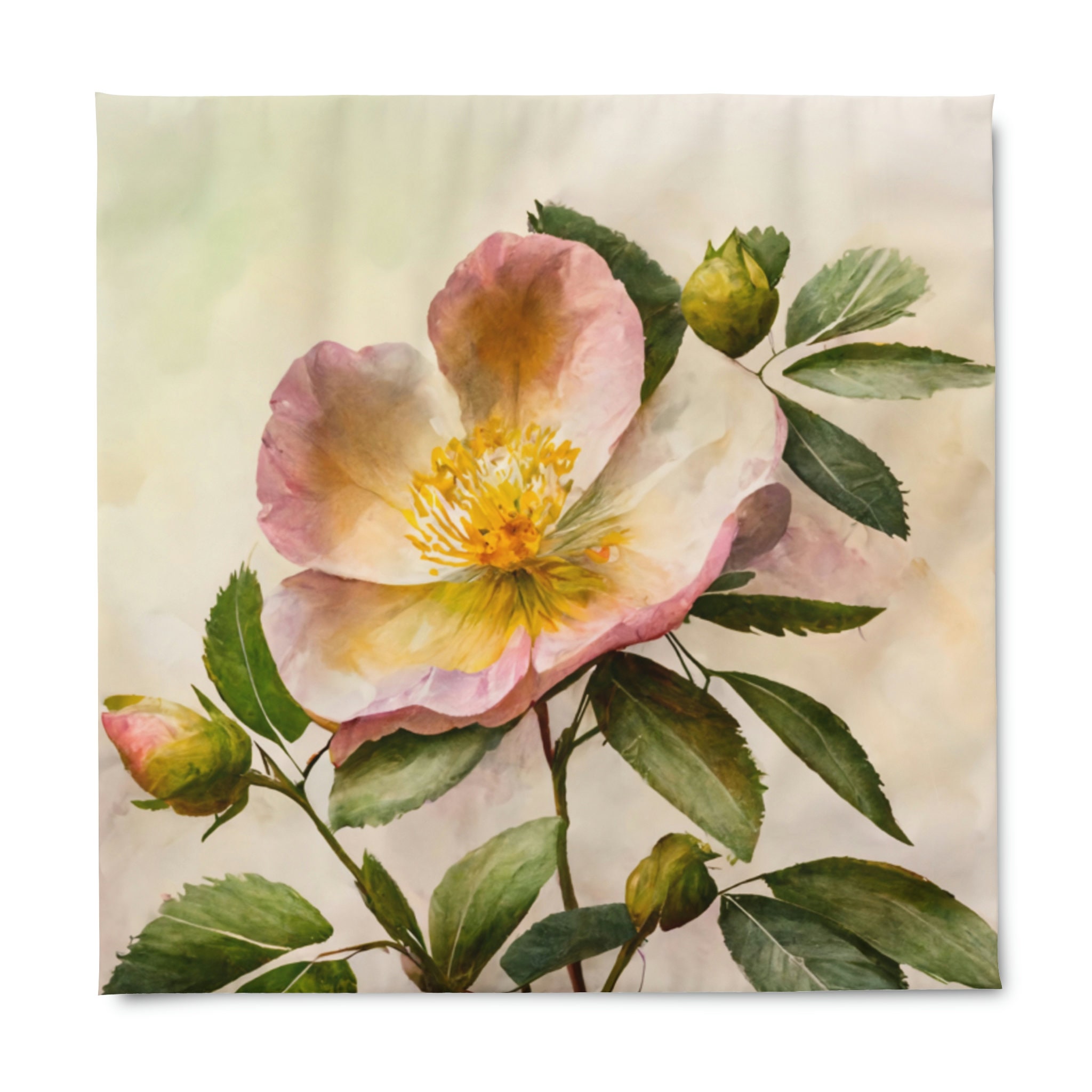 Wild Rose Iowa State Flower Duvet Cover - Etsy