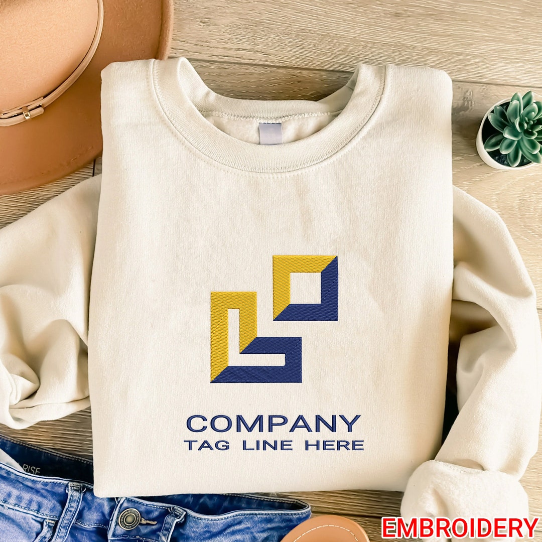 Custom Embroidered Business Sweatshirt, Custom Business Logo Sweatshirt ...