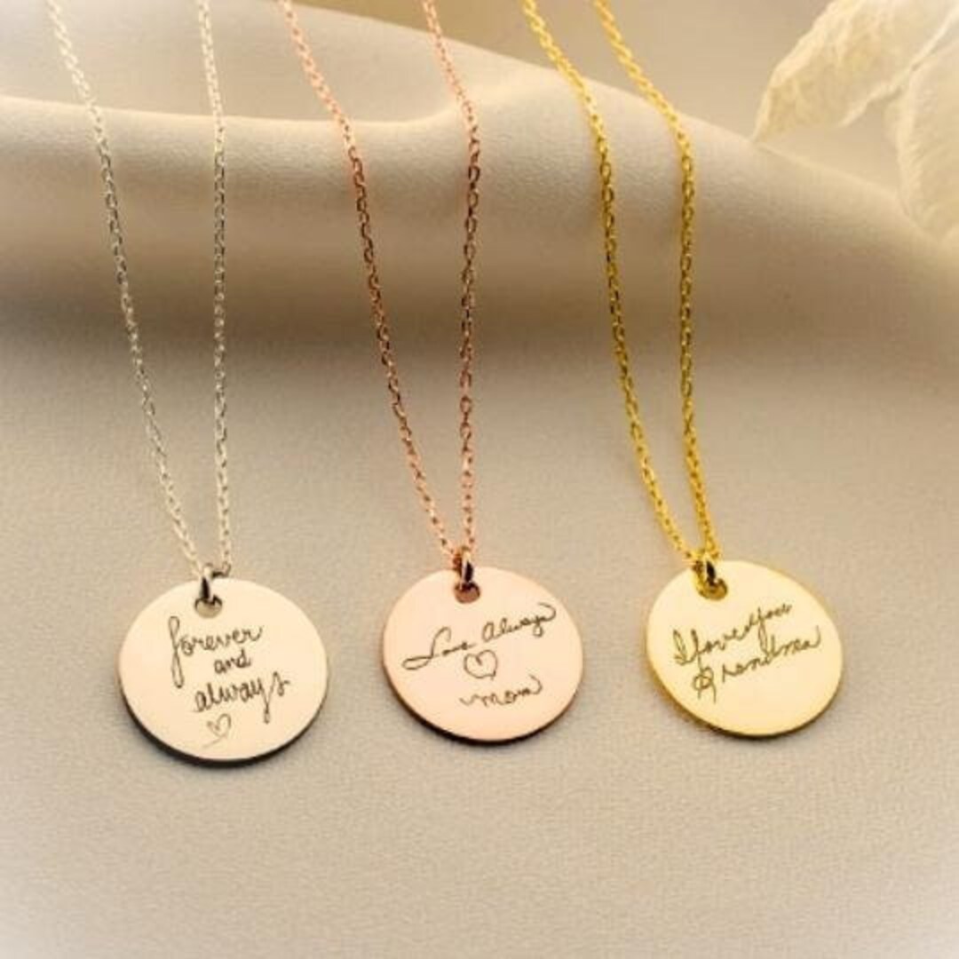 Handwritten Necklace, Personalized Handwritten Necklace, Customized ...
