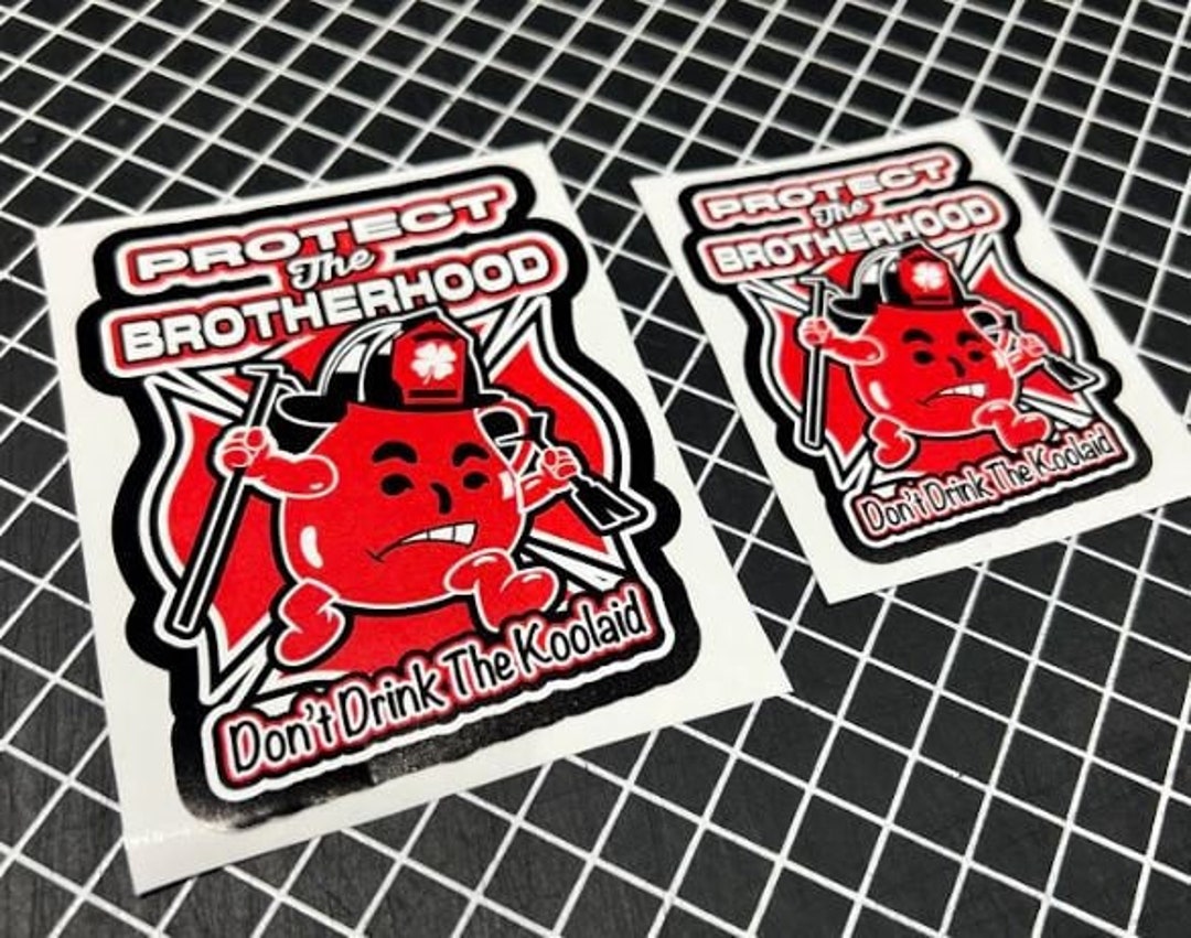 Firefighter Decals Stickers Don't Drink the Kool Aid Pair - Etsy