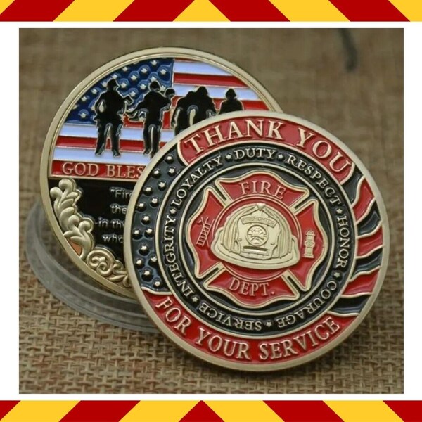 Thank You for Your Service Challenge Coin - Etsy