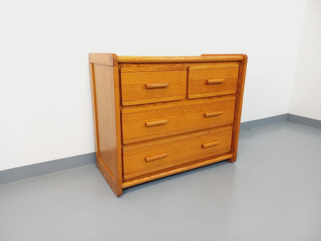 Vintage Gautier Pine Chest of Drawers From the 70s 80s - Etsy
