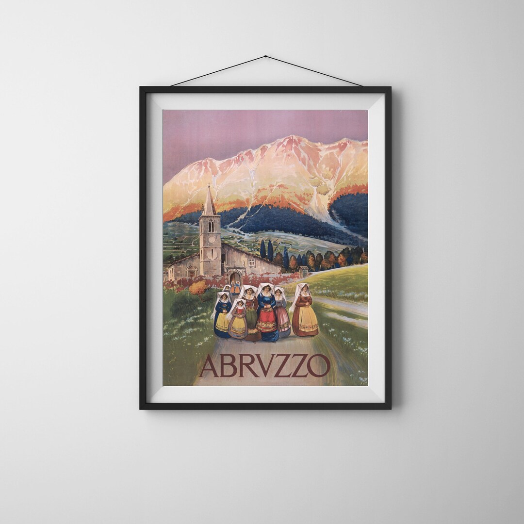 Abruzzo City Poster, City Modern Art, City Wall Art Printable, World ...