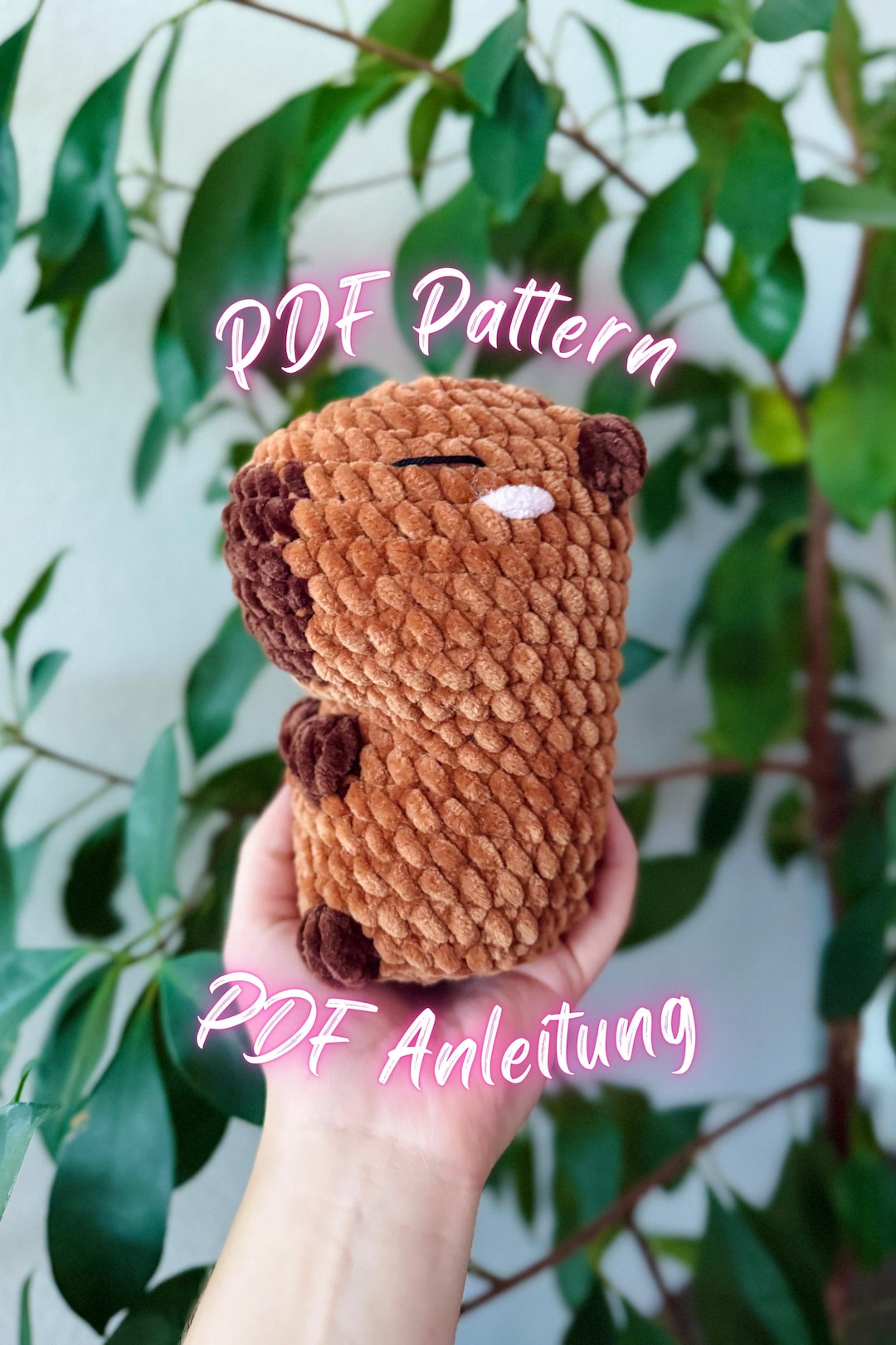 No Sew Capybara Crochet Pattern | Amigurumi Capybara Tutorial | Cute ...