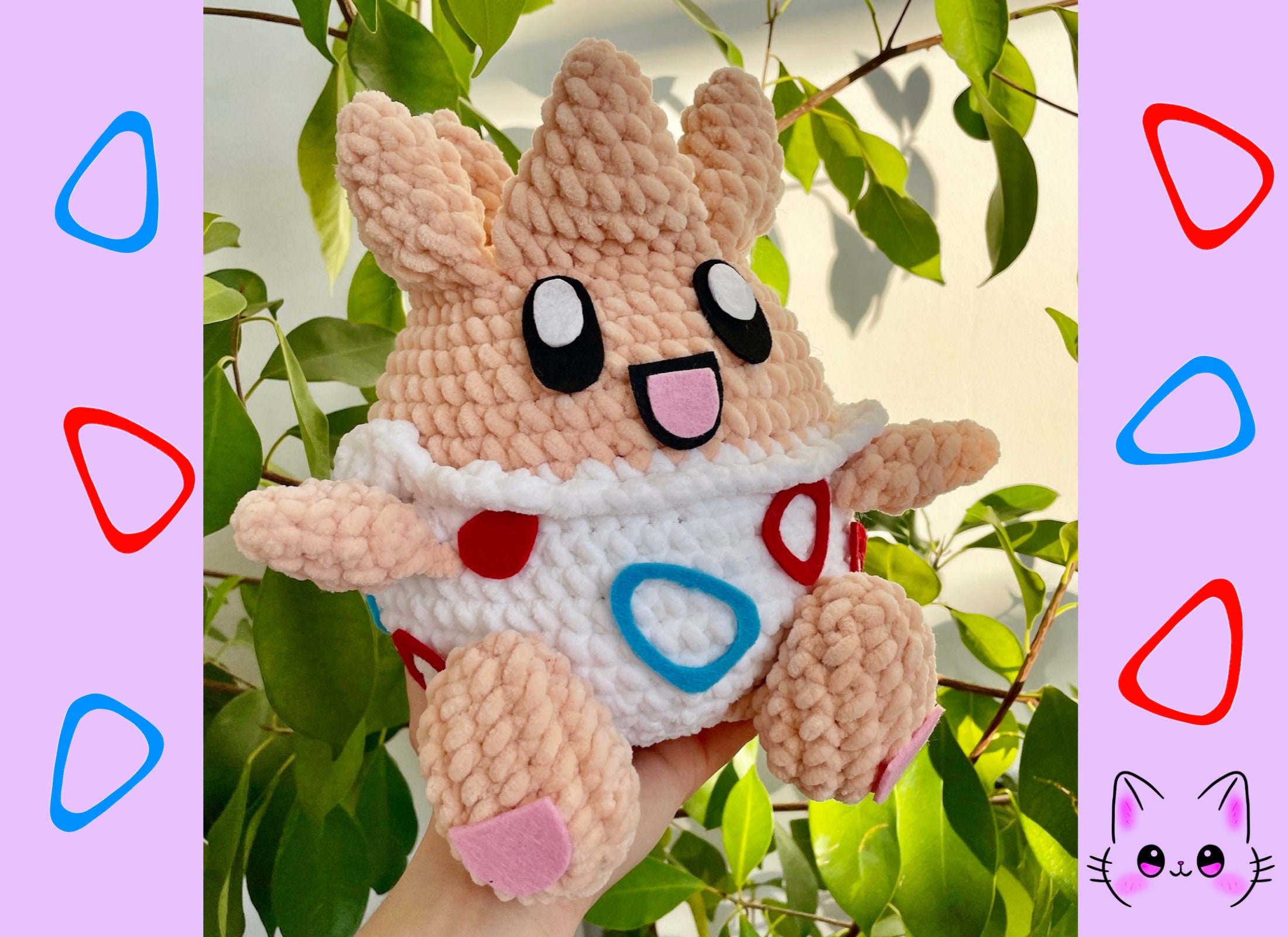 No Sew Togepi Pokémon Crochet Pattern Crochet Pattern Anime Manga Otaku ...
