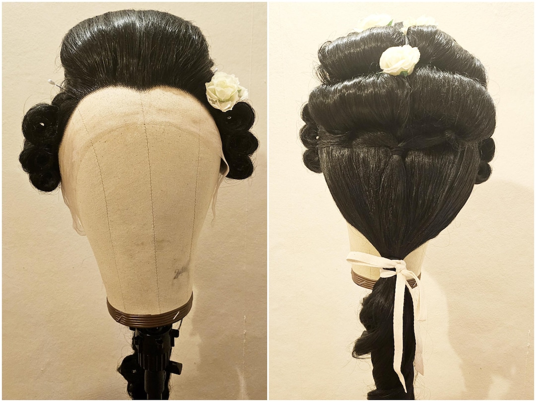 Black Men's Rococo/ Baroque Wig large 24 Ready to Ship Perfect for ...
