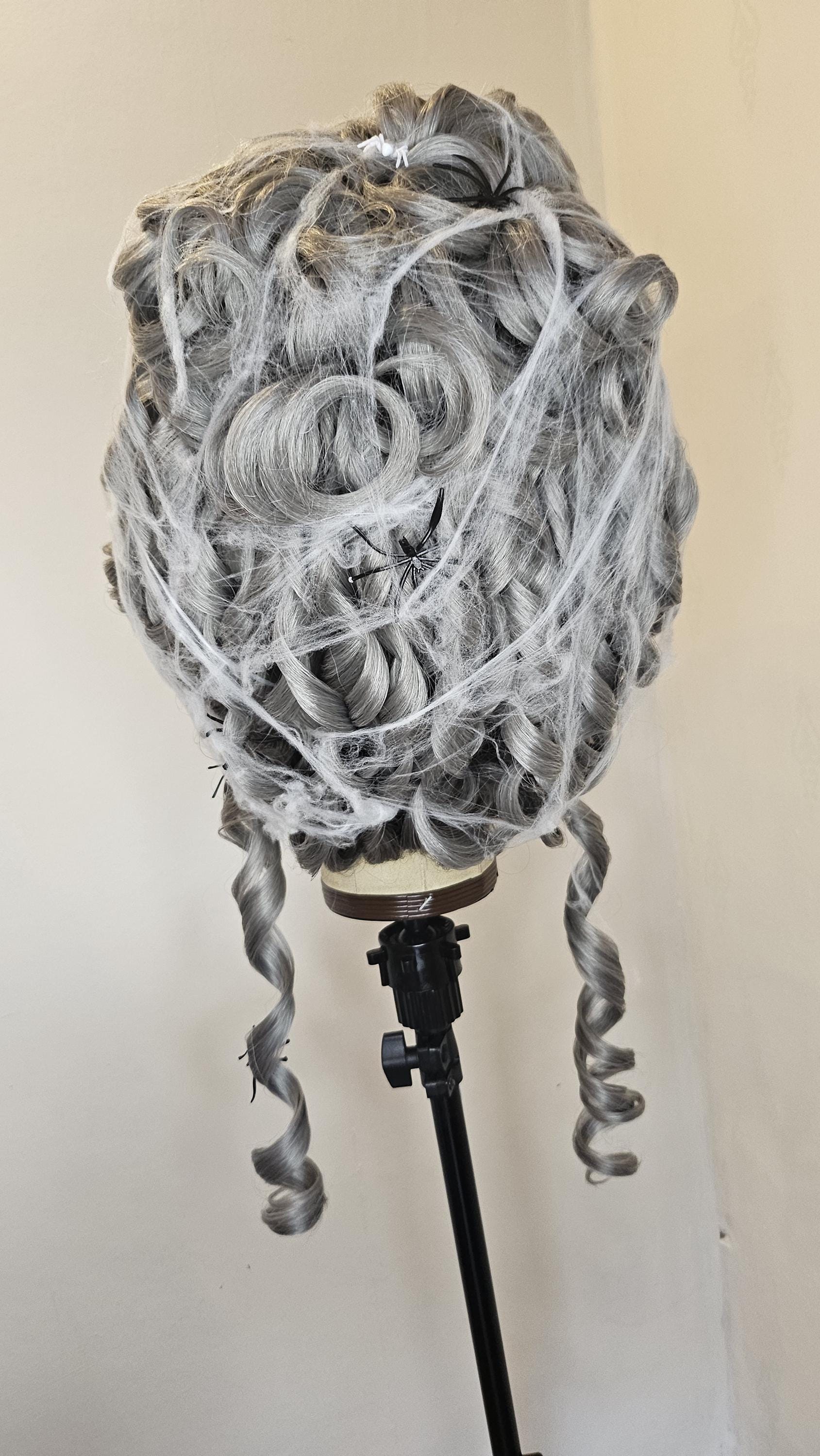 Halloween Rococo Wig: 18th Century Style With Cobweb Details - Ready to ...