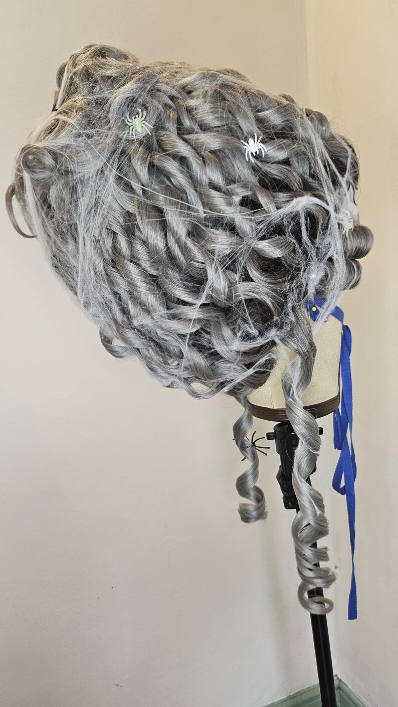 Halloween Rococo Wig: 18th Century Style With Cobweb Details - Ready to ...