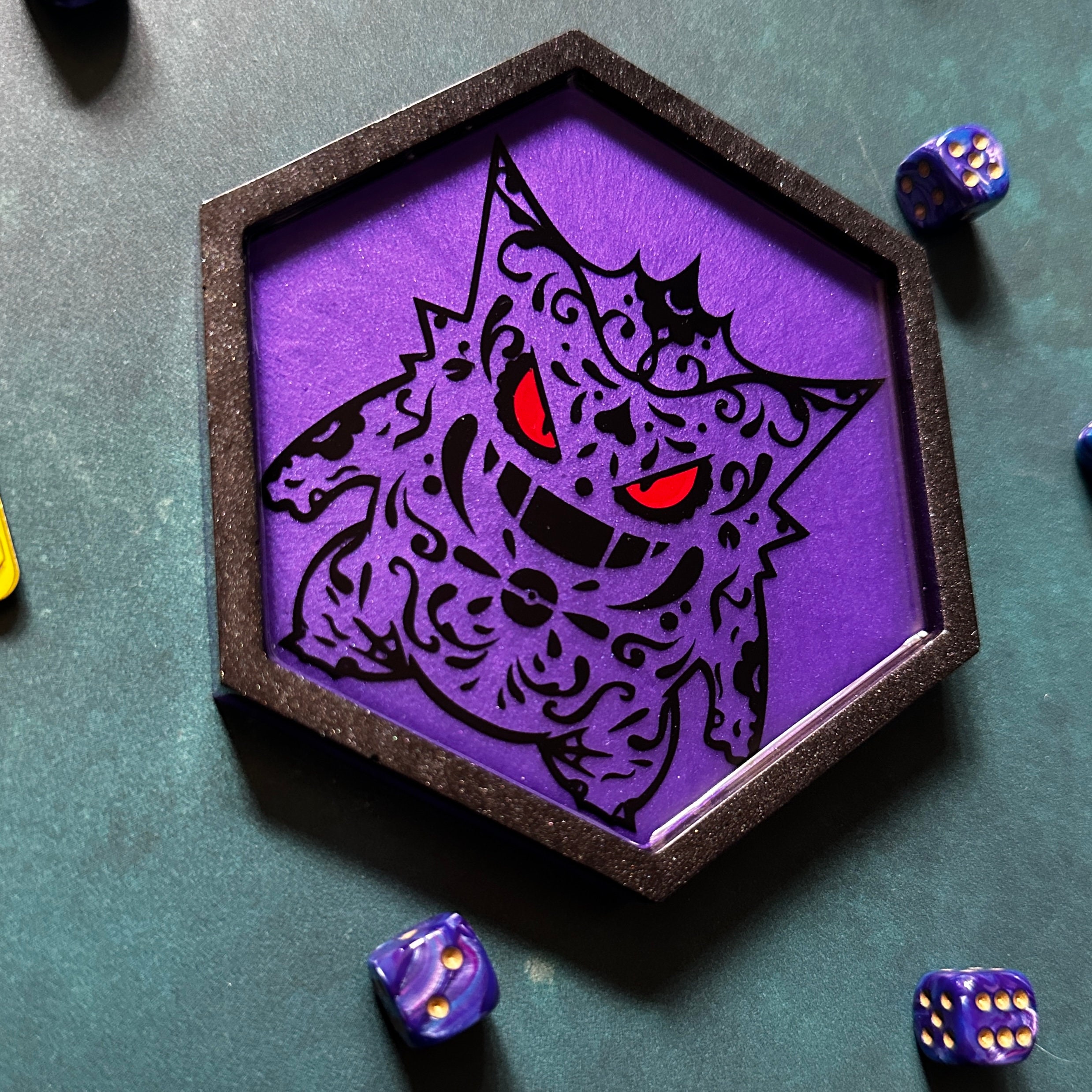 Gengar Coaster Sugar Skull Resin - Etsy