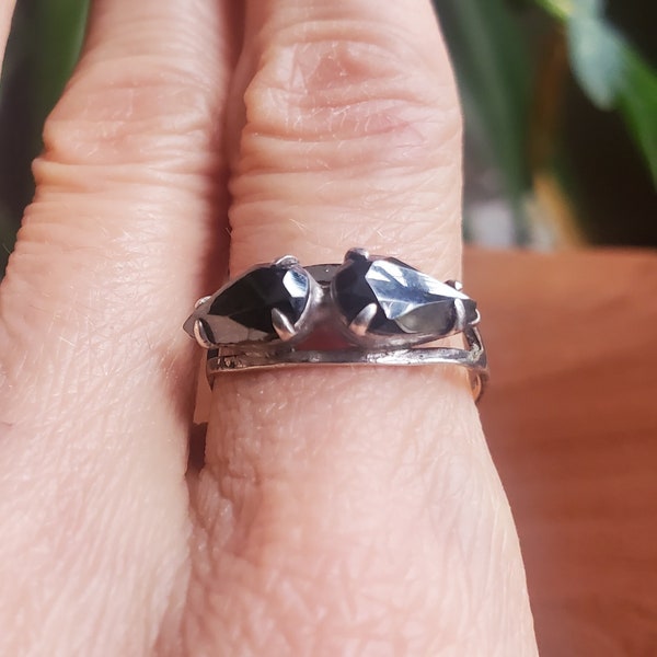 Hematite Ring - Etsy