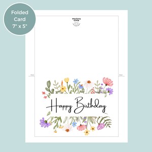 Birthday Card Set, Birthday Card Bundle, Set of 4 Printable Birthday ...