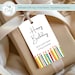 Personalised Happy Birthday Gift Tag With Candles, Gift Tag Print at ...