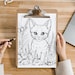 30 Colouring Pages for Kids Printable Cute Cats Colouring - Etsy