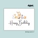 Printable Birthday Card With Woodland Animals Cute Animals - Etsy