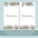 Printable Christmas Gift Tag Instant Download, Festive Christmas Favour ...