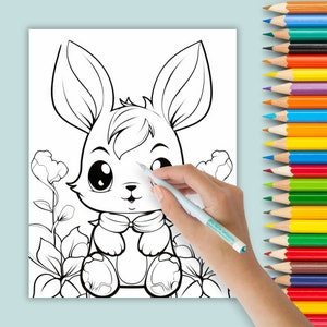 25 Colouring Pages for Kids Printable Cute Pets Colouring - Etsy