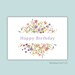 Printable Birthday Card With Flowers, Floral Birthday Card, Printable ...