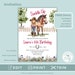 Girl Saddle up Birthday Invitation Template, Cowgirl Invite, Horse ...