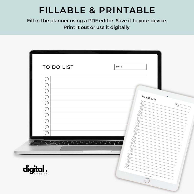 To Do List Printable, Productivity Planner Printable, Printable and ...