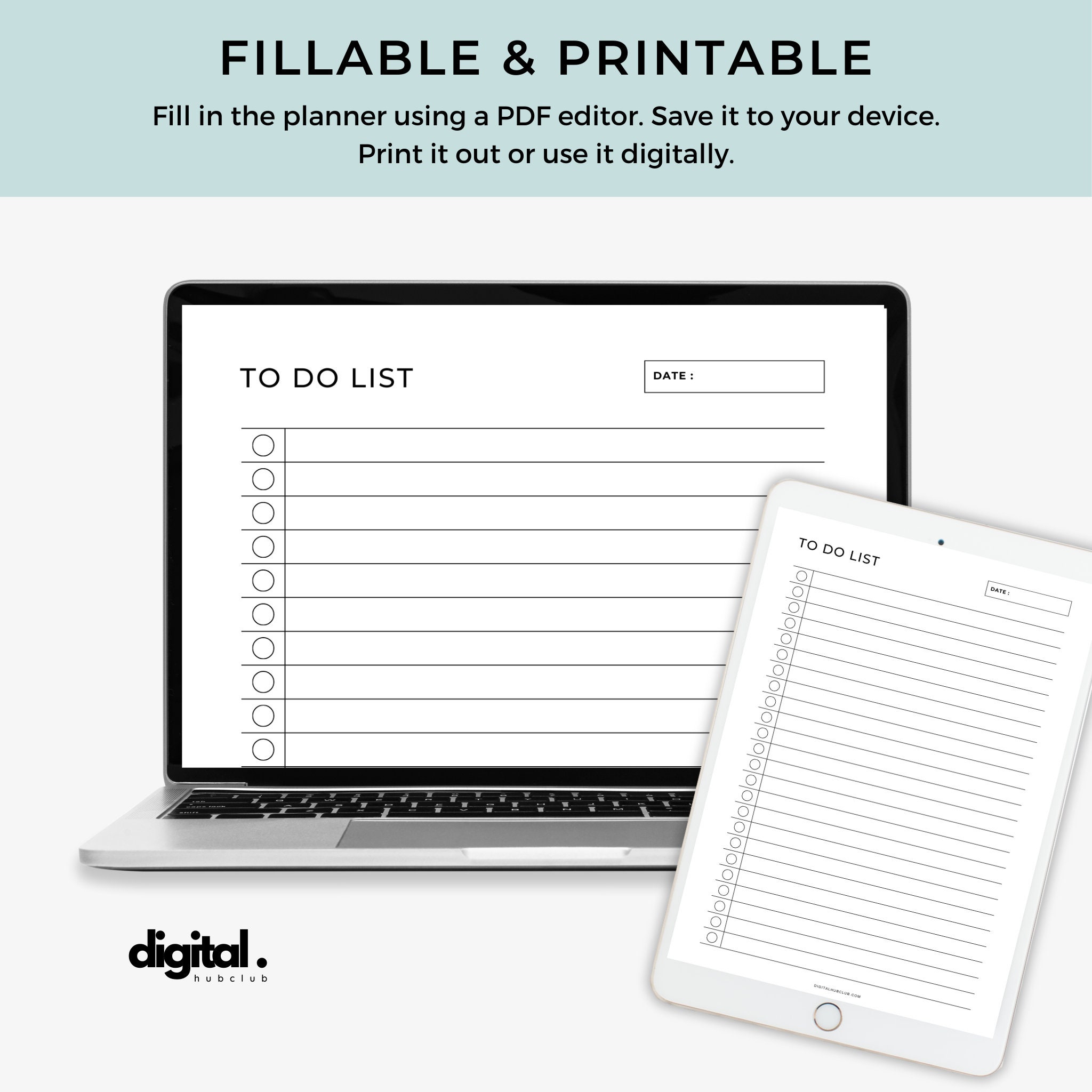 To Do List Printable, Productivity Planner Printable, Printable and ...