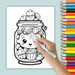 25 Colouring Pages for Kids Printable, Cute Sweet Treats Colouring ...