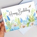 Printable Birthday Card With Spring Flowers, Happy Birthday Floral Card ...