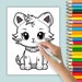 30 Colouring Pages for Kids Printable, Cute Pets Colouring Pages for ...