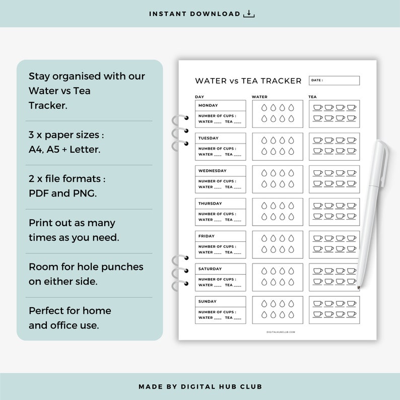 Water Hydration Tracker, Water Vs Tea, Daily Water Goal, Hydration ...