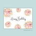 Printable Birthday Card With Flowers, Floral Birthday Card, Digital ...