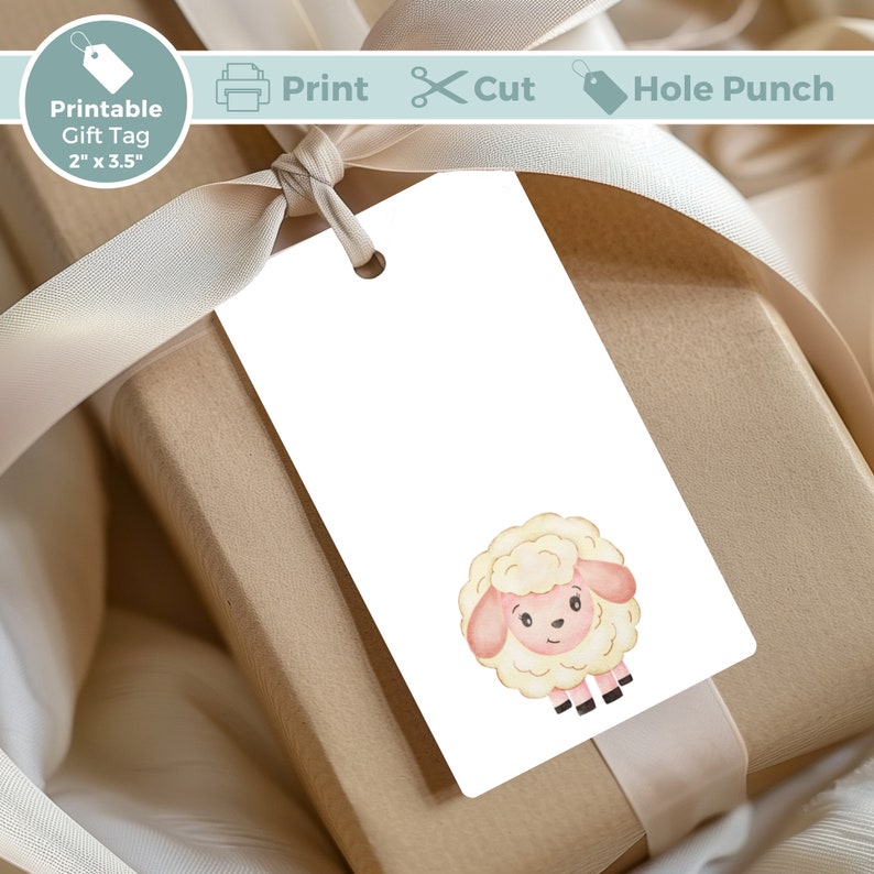 Farm Animal Gift Tags, Printable Children's Gift Tags, 6 Party Gift ...