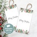 Printable Christmas Gift Tag Instant Download, Festive Christmas Favour ...
