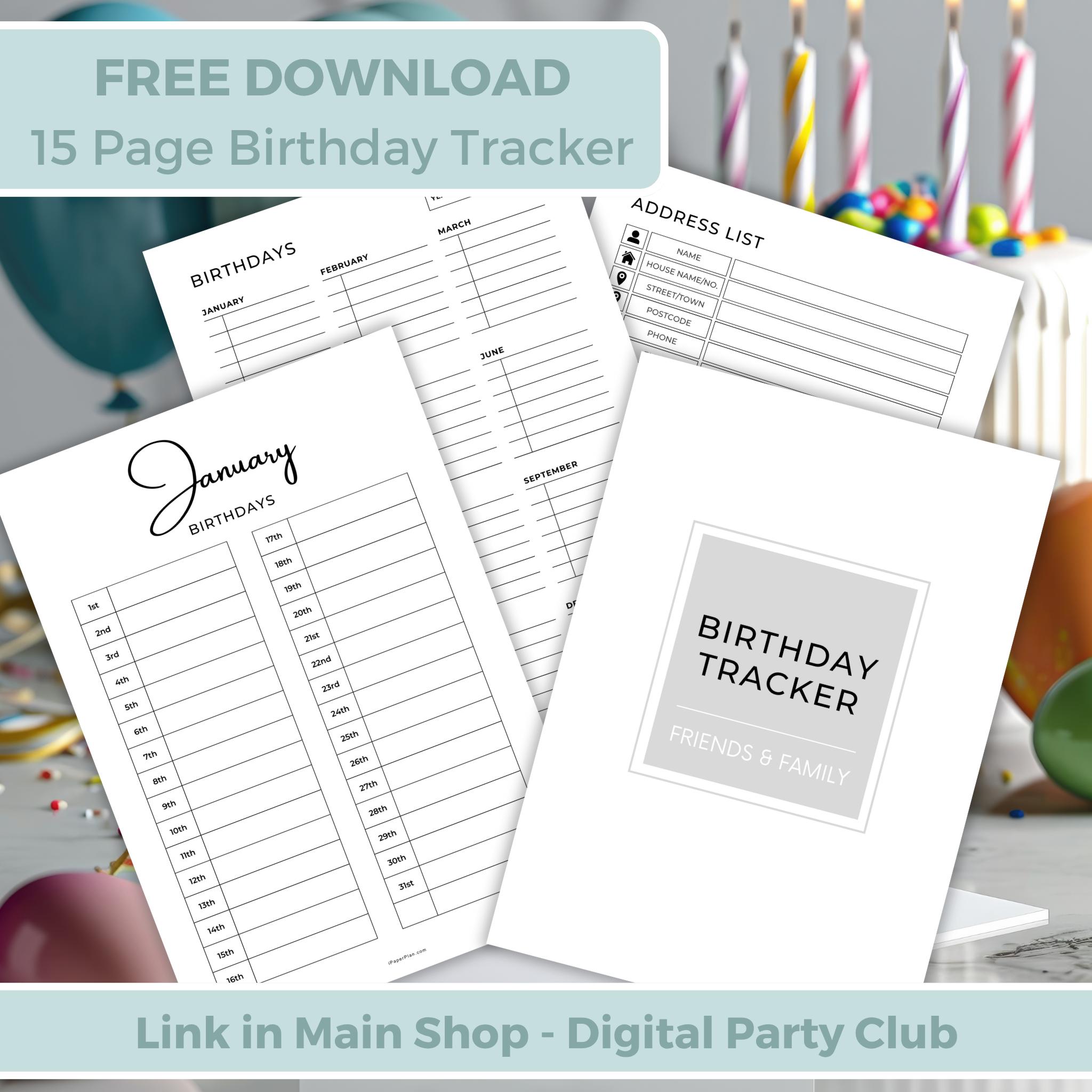 Printable Birthday Card With Woodland Animals, Woodland Scene Instant ...